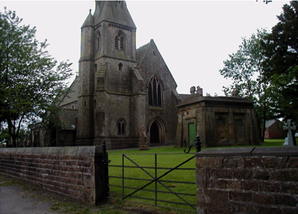The Catholic Church next door to Thurnham Hall. The widow Elizabeth